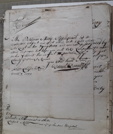 Conserving petition letters - Coram Story : Coram Story